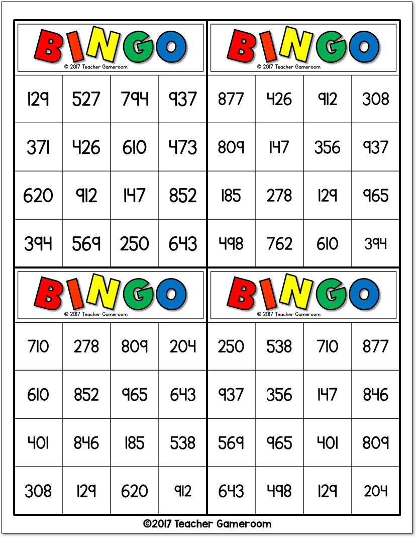 Expanded Form Bingo Game - Teacher Gameroom