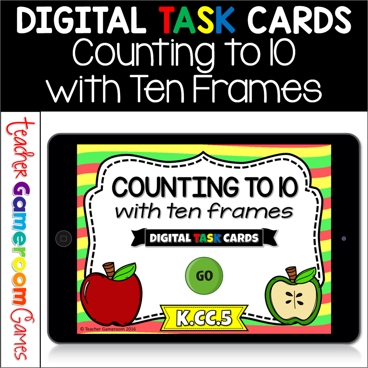 Counting to 10 Task Cards - Teacher Gameroom