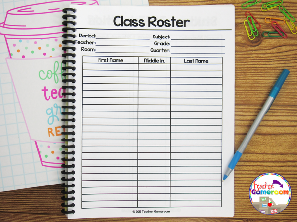 Ten Teacher Forms to include in a Substitute Binder by Teacher Gameroom