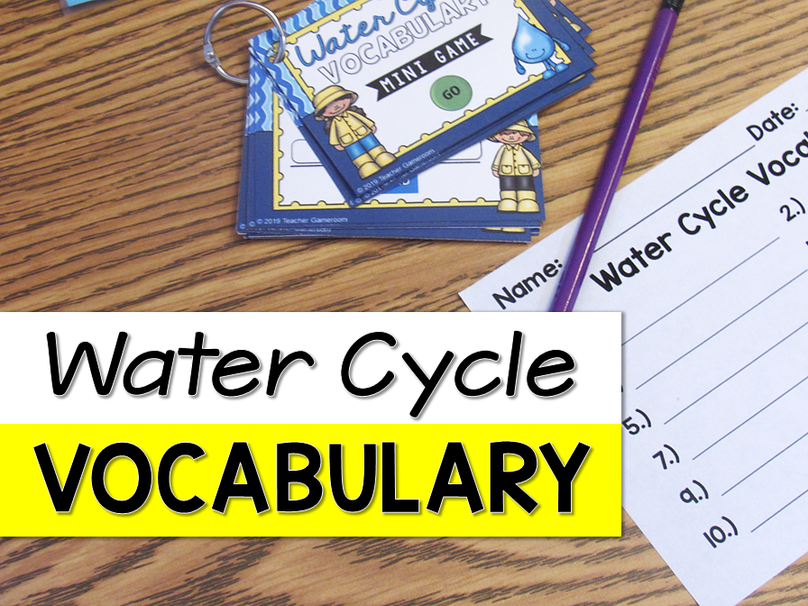 Water Cycle Vocabulary Mini Powerpoint Game by Teacher Gameroom