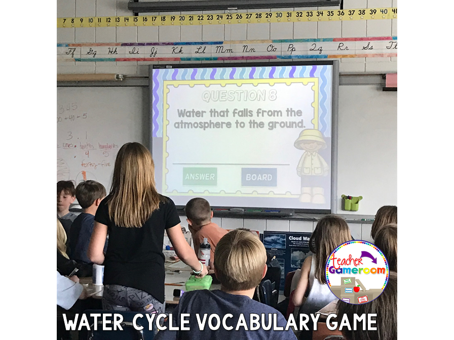 Water Cycle Vocabulary Mini Powerpoint Game by Teacher Gameroom