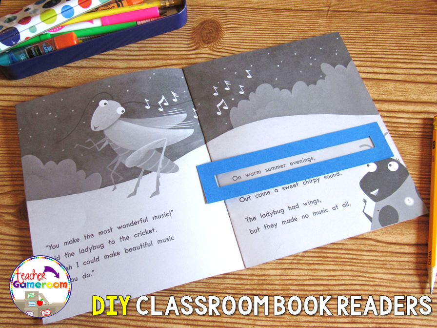 DIY Classroom Book Reader Helpers by Teacher Gameroom