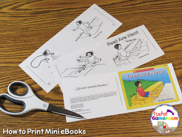 How to Print Mini eBooks for your Classroom - Teacher Gameroom