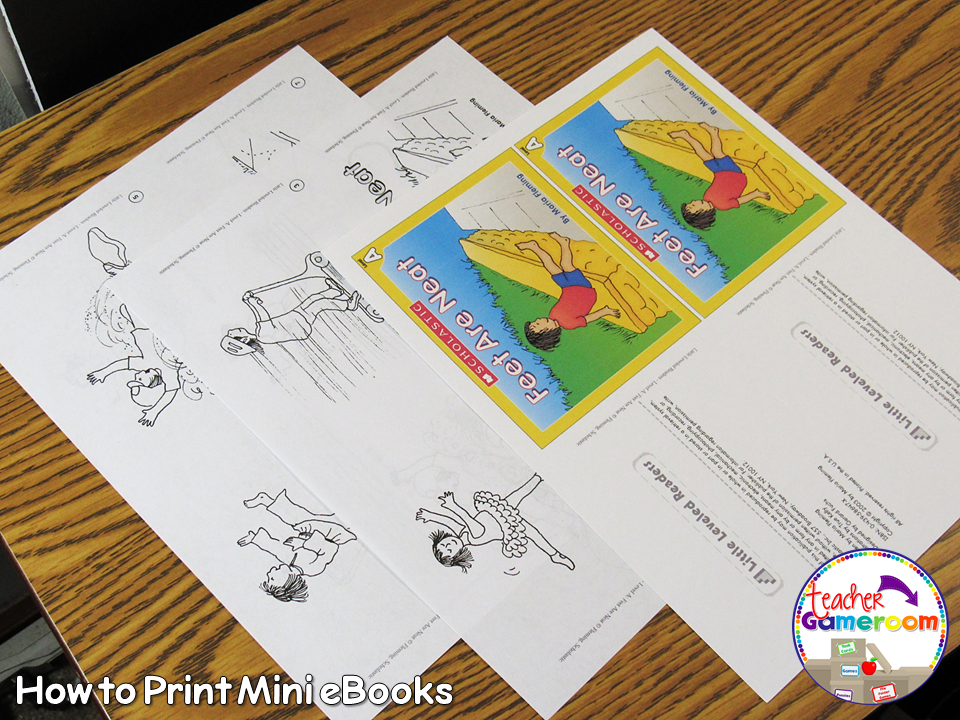 How to Print Mini eBooks for your Classroom - Teacher Gameroom