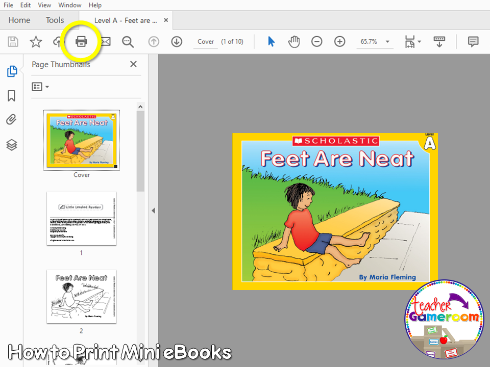 How to Print Mini eBooks for your Classroom - Teacher Gameroom