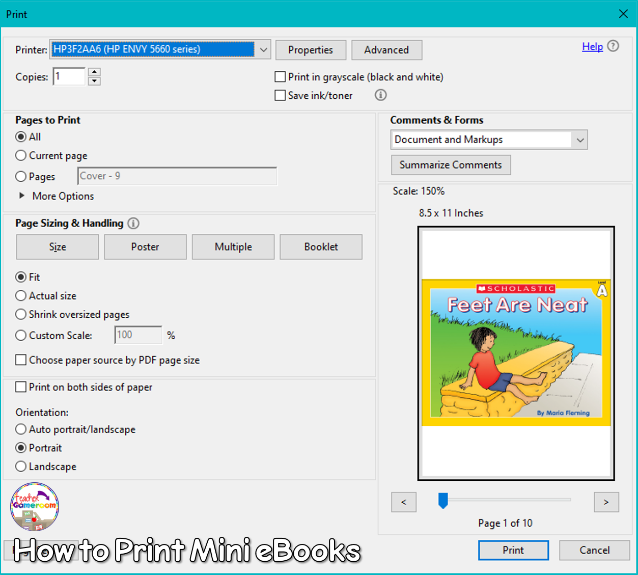 How to Print Mini eBooks (6) - Teacher Gameroom