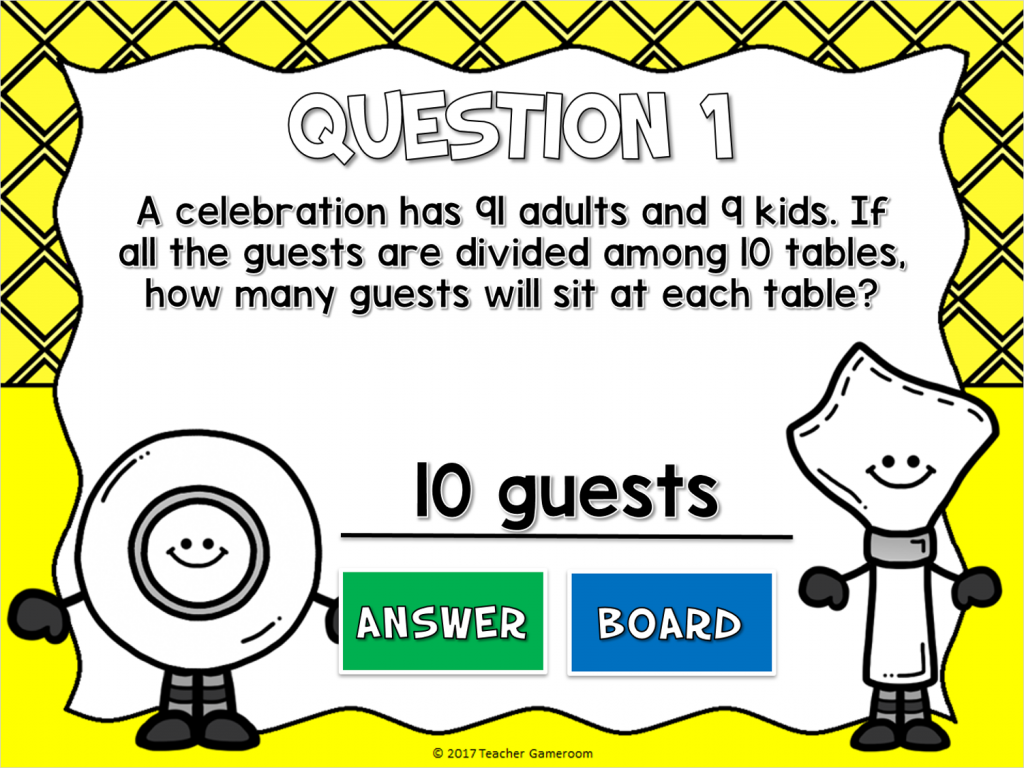 2 Step Word Problems Division Mini Powerpoint Game - Teacher Gameroom