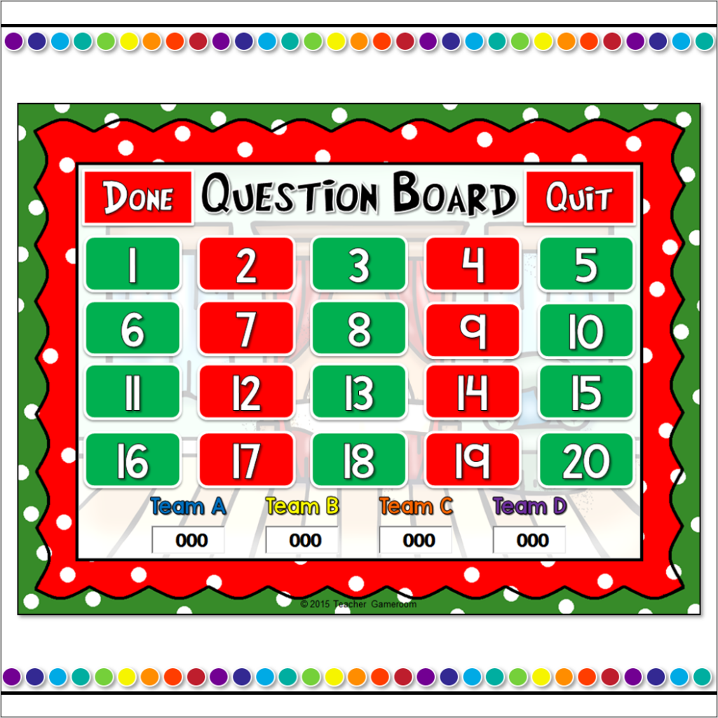A Christmas Carol Powerpoint Game - Teacher Gameroom