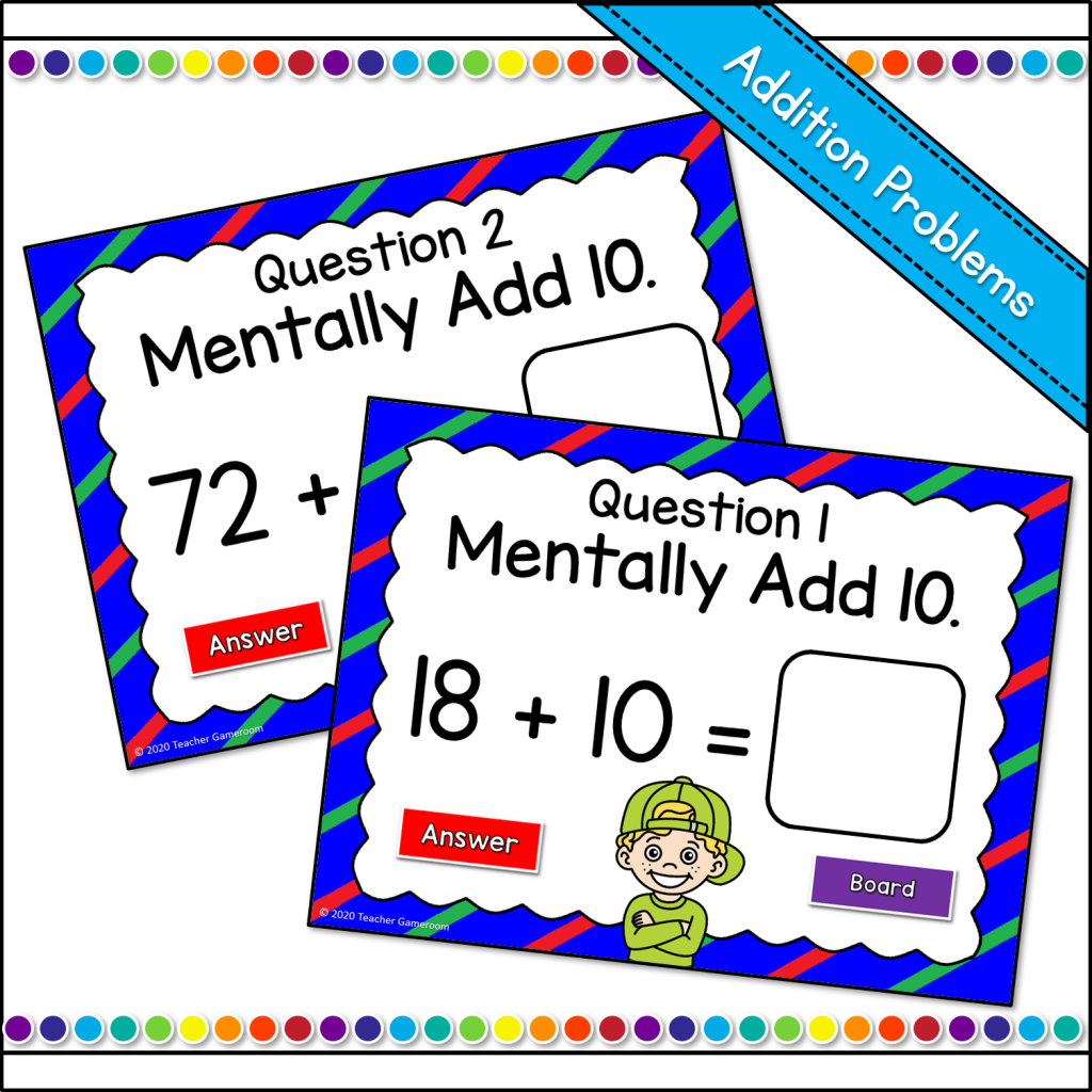 Adding Fractions Valentine’s Day Tic-Tac-Toe Powerpoint Game - Teacher ...