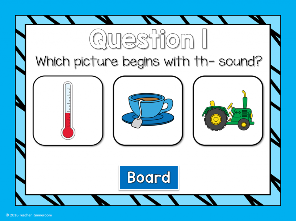 Beginning Digraphs Th Mini Game - Teacher Gameroom