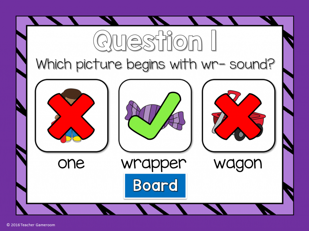 Beginning Digraphs Wr Mini Powerpoint Game - Teacher Gameroom