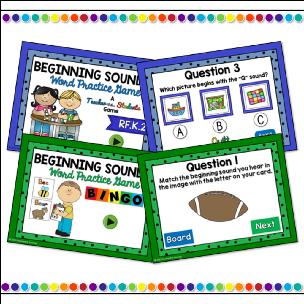 Beginning Sounds Bundle 1 - Teacher Gameroom