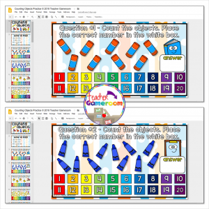 Distance Learning Counting Objects Google Activity - Teacher Gameroom