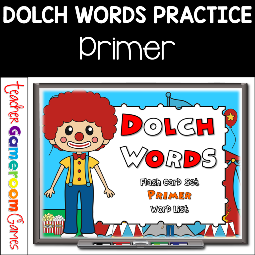 Dolch Words Primer Flash Card Set Game - Teacher Gameroom