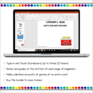 Editable Review Game Powerpoint Game Template - Teacher Gameroom