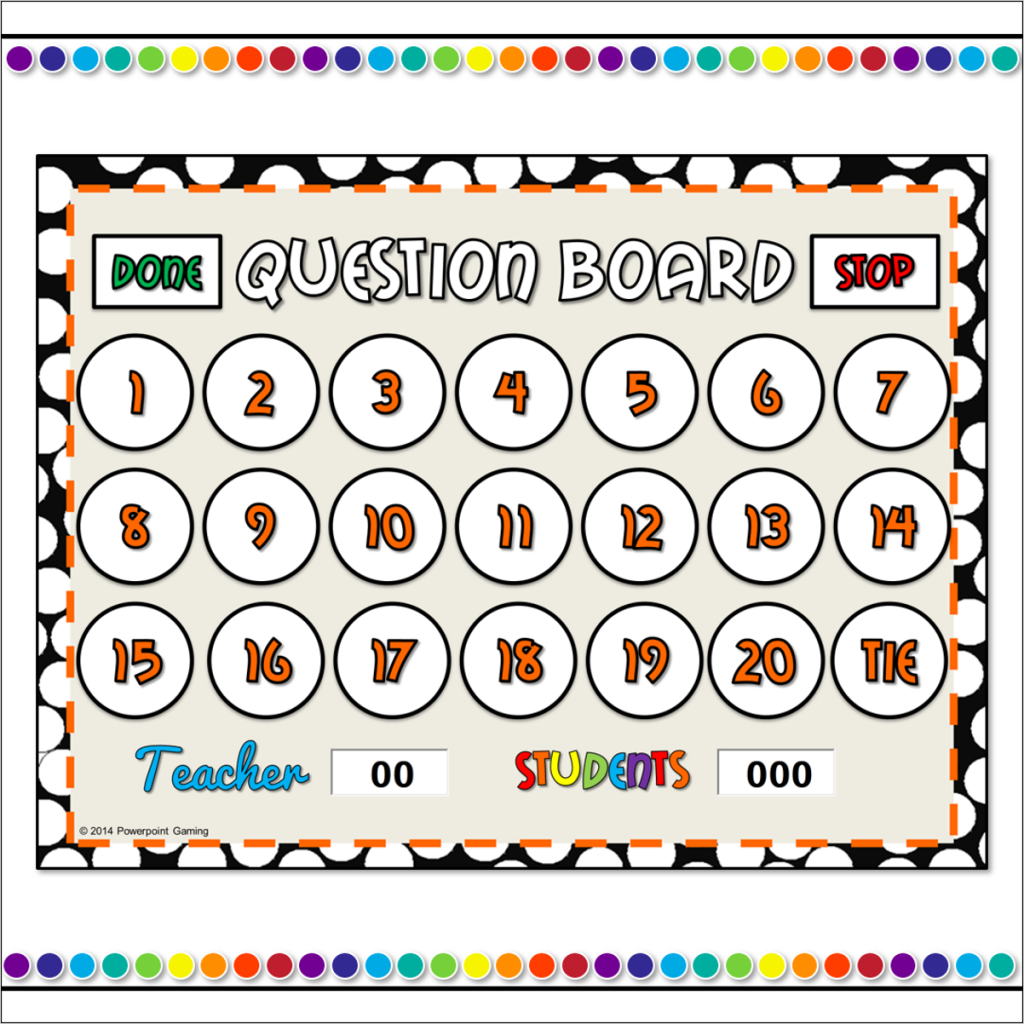 Freebie – Ghostly Subtraction within 20 PowerPoint Game - Teacher Gameroom