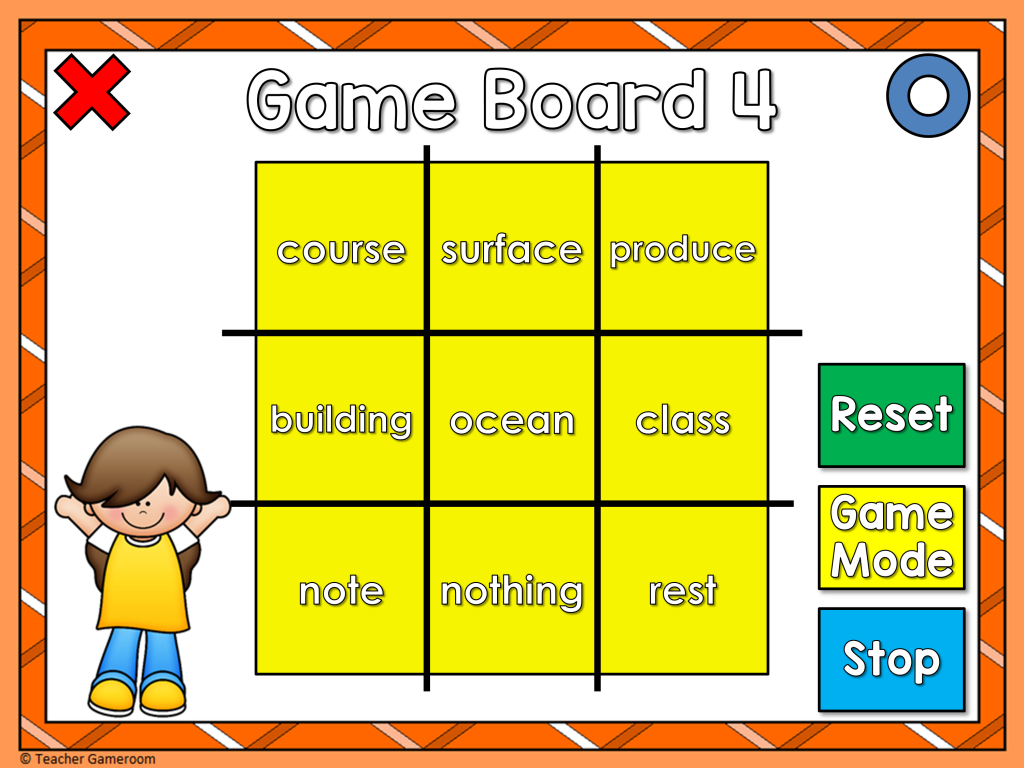 Fry Words Tic-Tac-Toe Set – 5th 100 Words - Teacher Gameroom