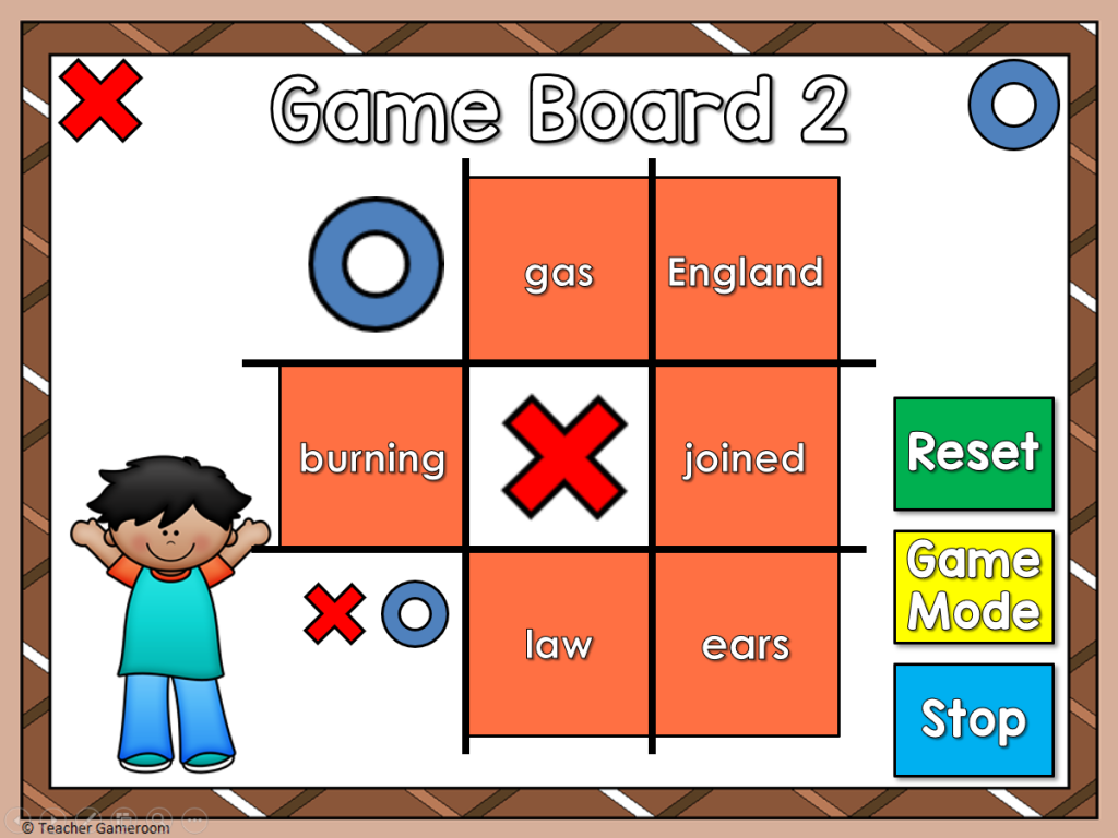 Fry Words Tic-Tac-Toe Set – 8th 100 Words - Teacher Gameroom