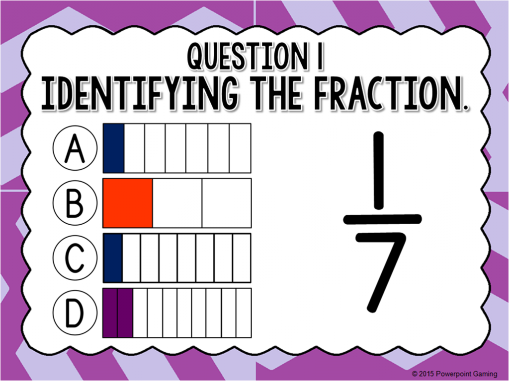 Identifying Fractions Test Prep Powerpoint Game - Teacher Gameroom
