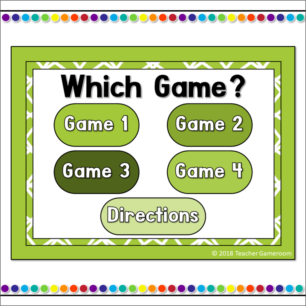 Letter X Tic-Tac-Toe Powerpoint Game - Teacher Gameroom