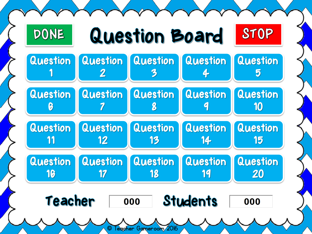 Multiplication with Arrays Teacher vs. Student Game - Teacher Gameroom