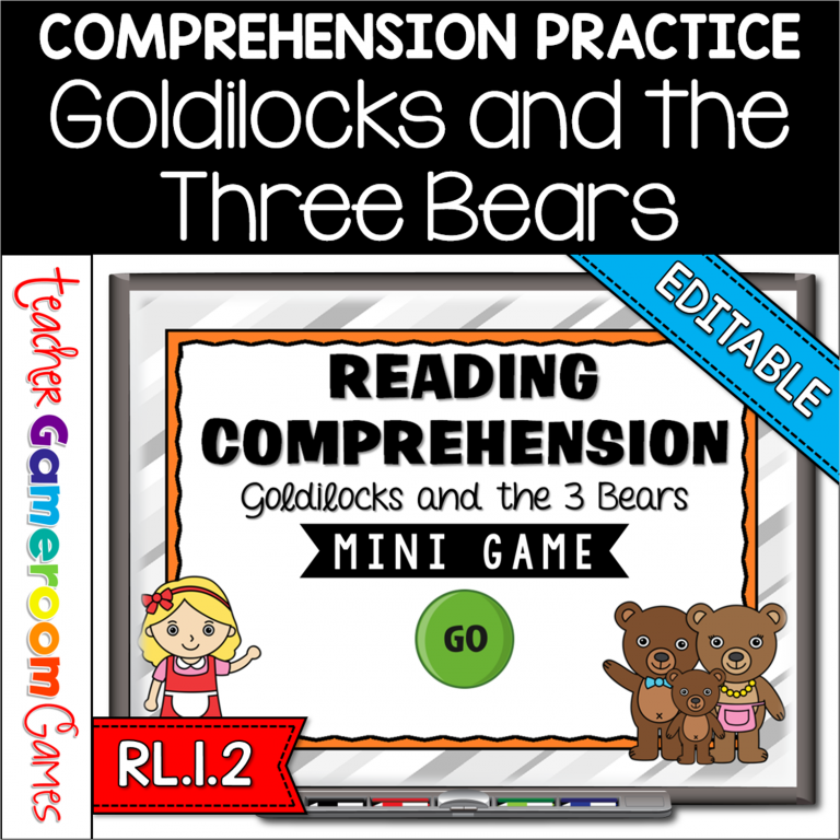 Reading Comprehension - Fairy Tales - Goldilocks and the 3 Bears Mini ...