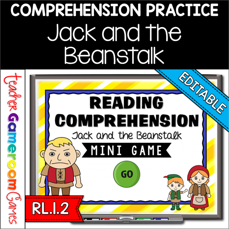 Reading Comprehension – Fairy Tales – Jack and the Beanstalk Mini ...