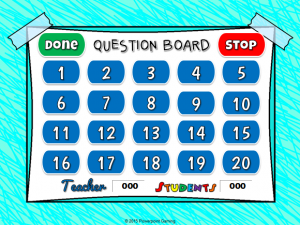 Skip Counting by 10’s Teacher vs Student PowerPoint Game - Teacher Gameroom