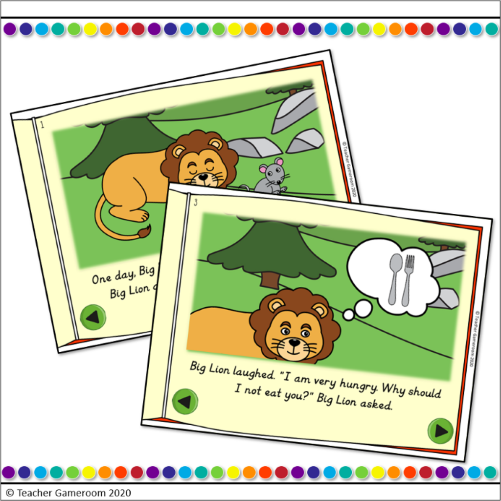 The Lion and the Mouse Digital eBook and Activities - Teacher Gameroom