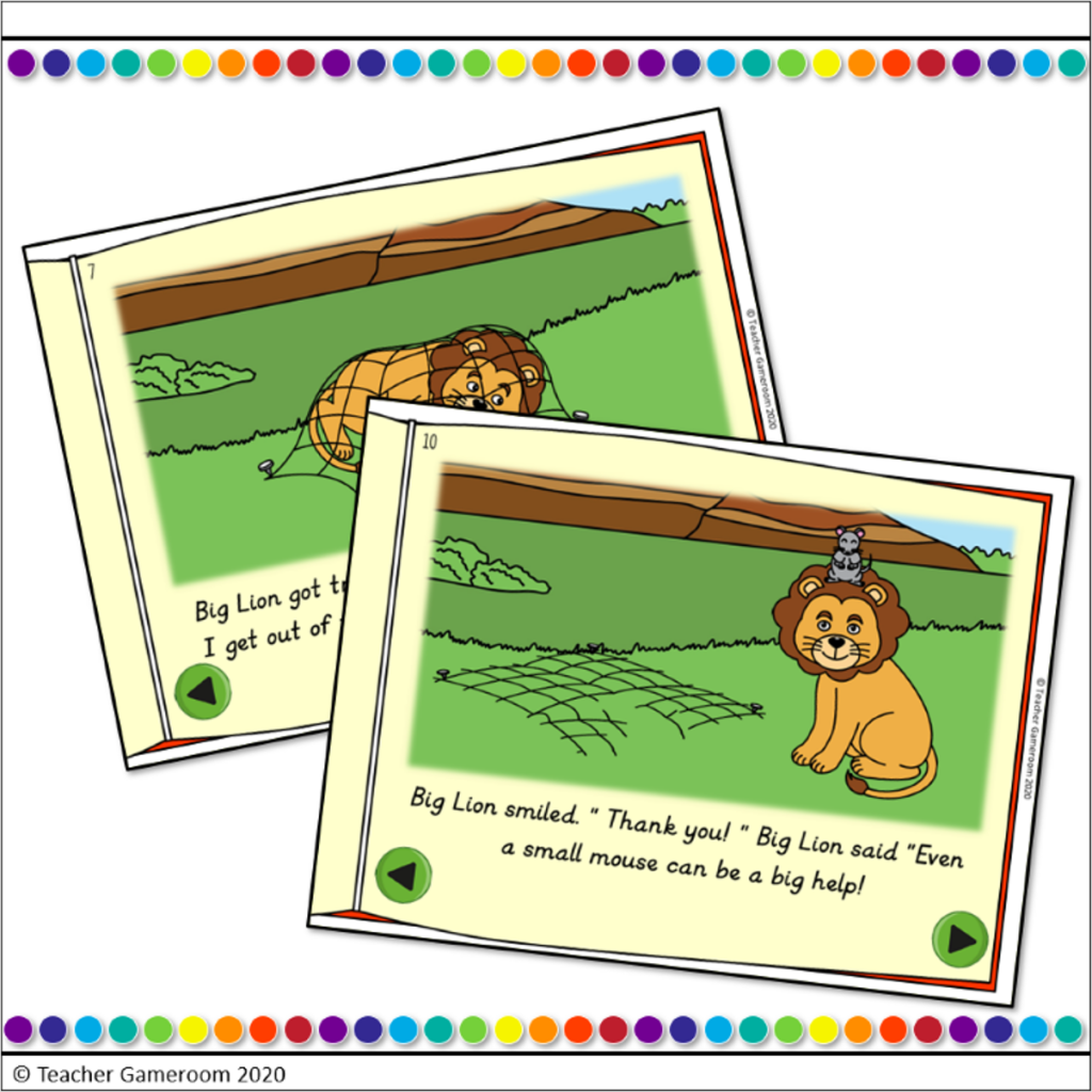 The Lion and the Mouse Digital eBook and Activities - Teacher Gameroom