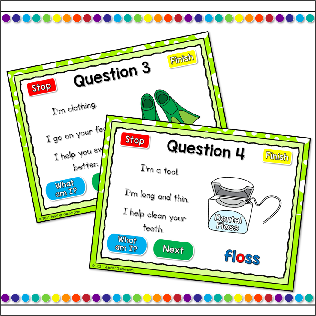 FL Word Blends Who am I Word Game Thumbnail (3) - Teacher Gameroom