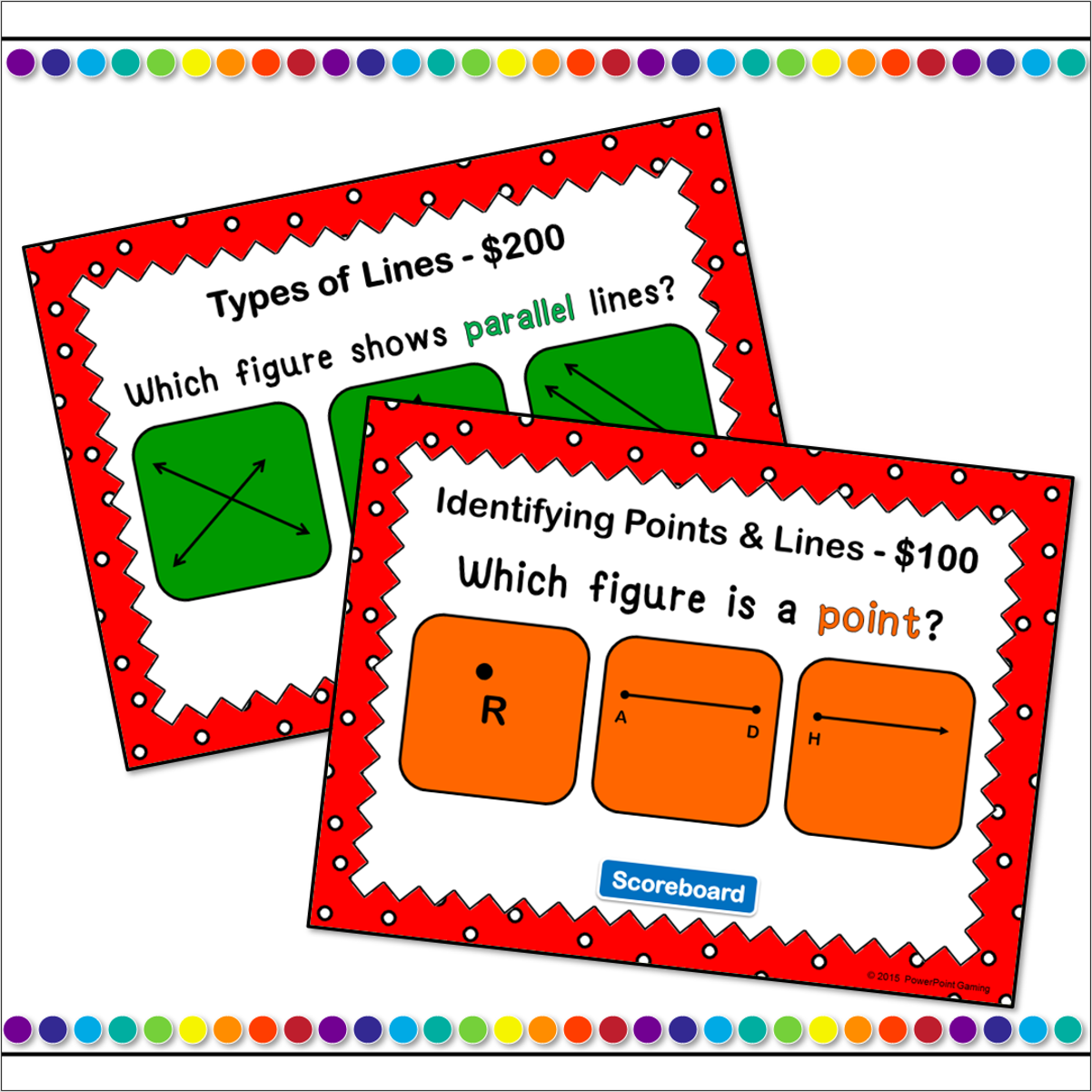 4th Grade Geometry Review Powerpoint Game