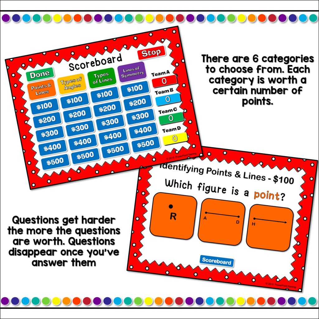 4th Grade Geometry Review Powerpoint Game | Digital Resources | Angles ...