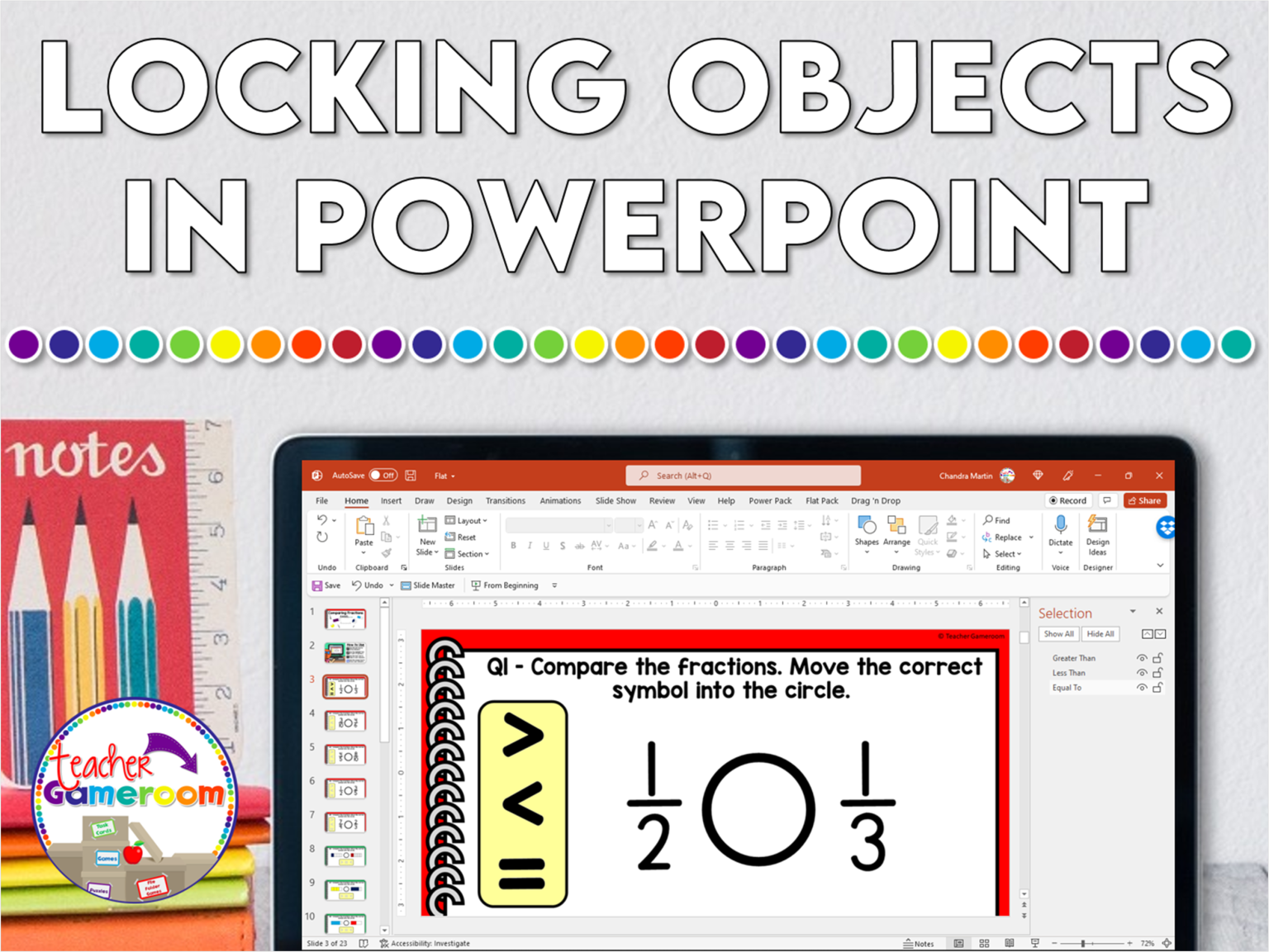 How To Lock Objects In Powerpoint Teacher Gameroom