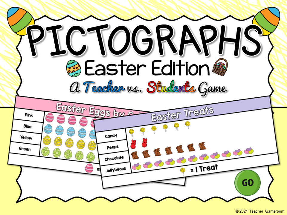 Pictographs Easter Teacher vs Student Game - Teacher Gameroom