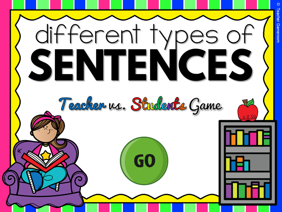 Types of Sentences Teacher vs Student Game #4 - Teacher Gameroom