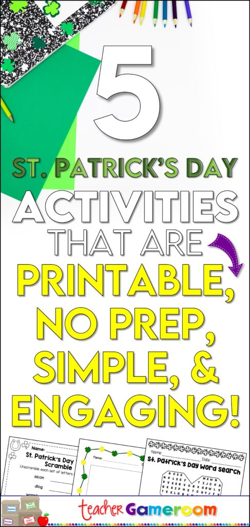 5 Fun St. Patrick's Day Activities for Elementary Students