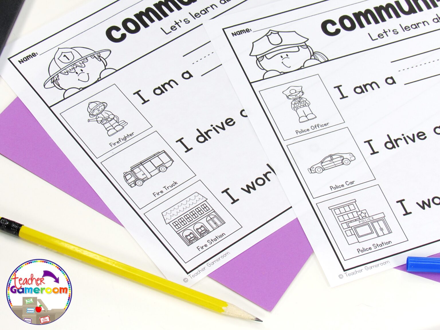 Best Printable Community Helpers Journal for First Grade Students