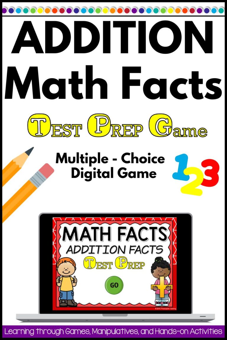 Addition Facts Test Prep Powerpoint Game