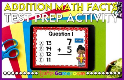 Engaging No Prep Addition Test Prep Game your students will LOVE to ...