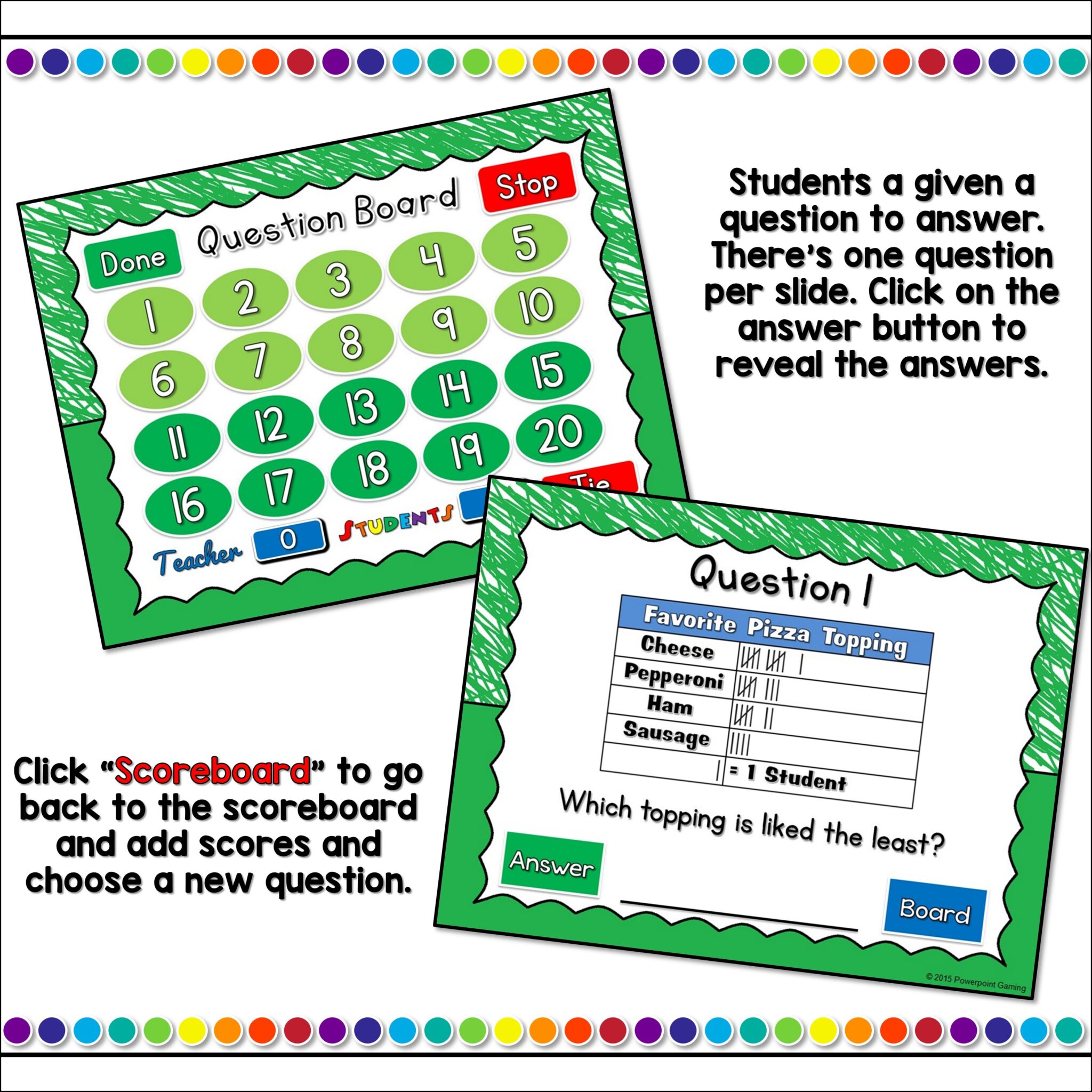 Tally Marks Powerpoint Game | Graphs Activities | Math Measurement ...