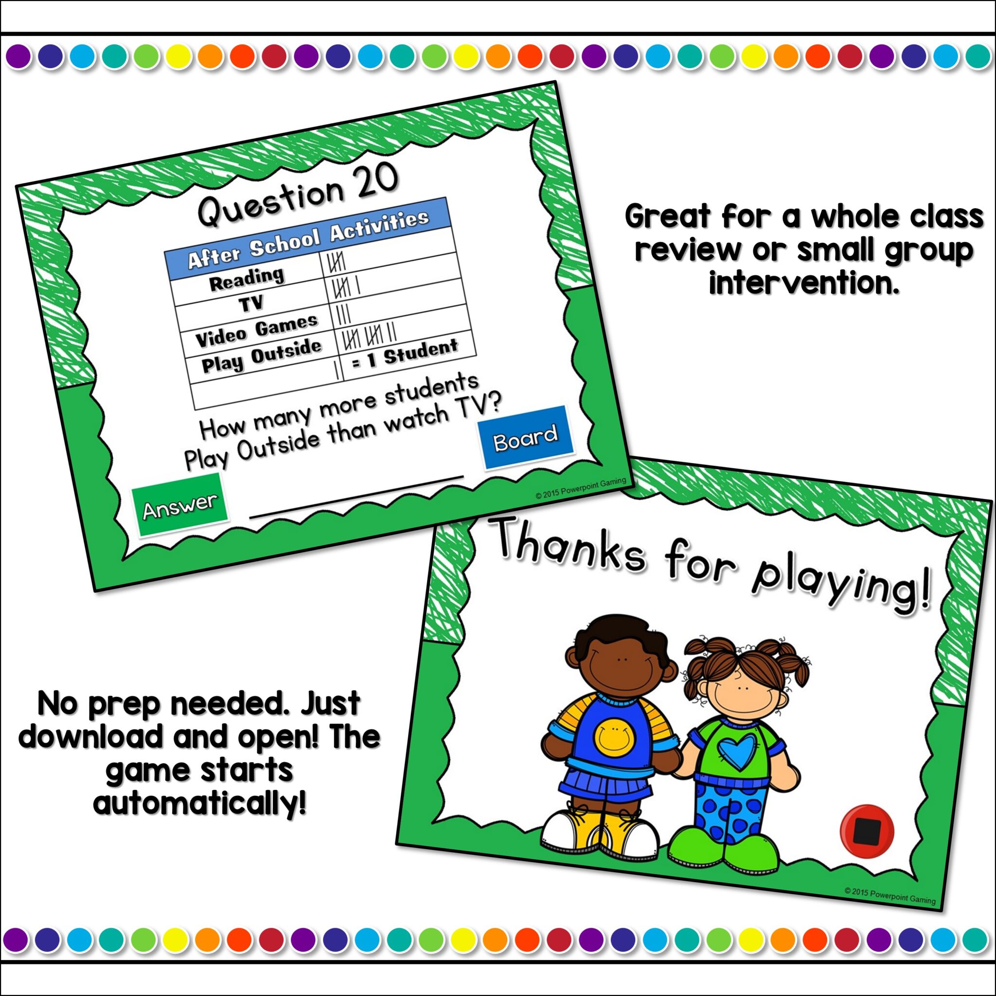 Tally Marks Powerpoint Game | Graphs Activities | Math Measurement ...